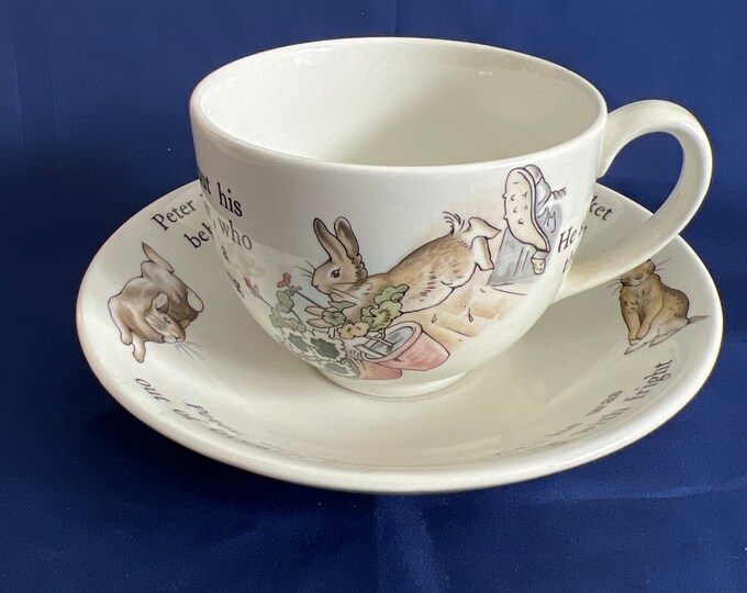 Wedgwood, Beatrix Potters Peter Rabbit Cup & Saucer - Etsy