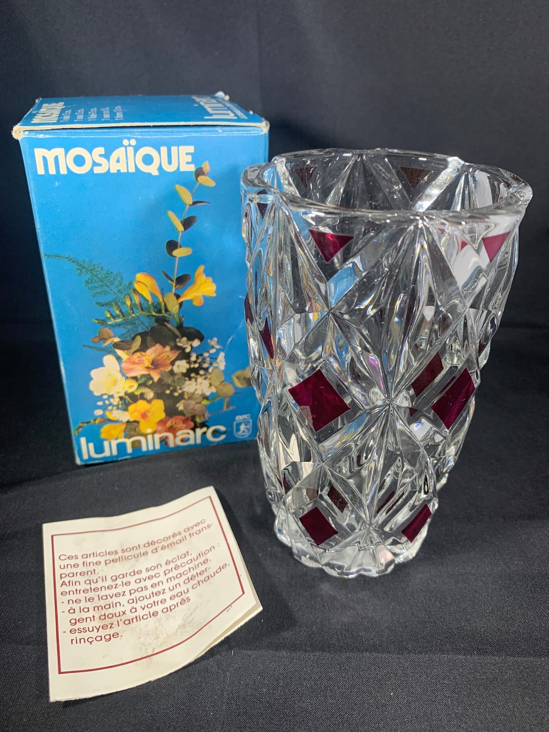 Luminarc, France, Vase - Etsy