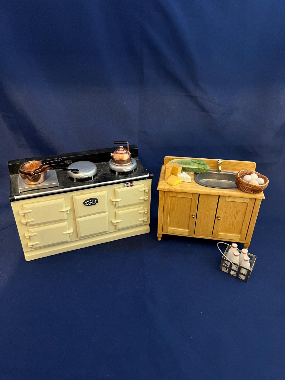 Vintage Dolls House Kitchen Set - Etsy