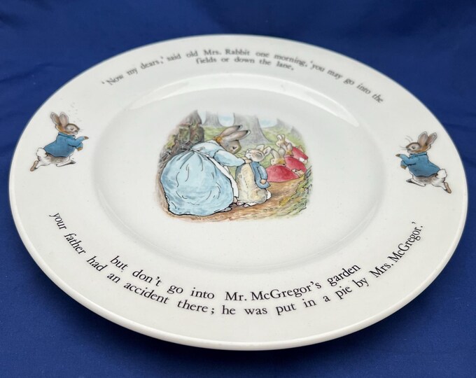 Beatrix Potter’s Peter Rabbit, Wedgwood Dinner Plate - Etsy