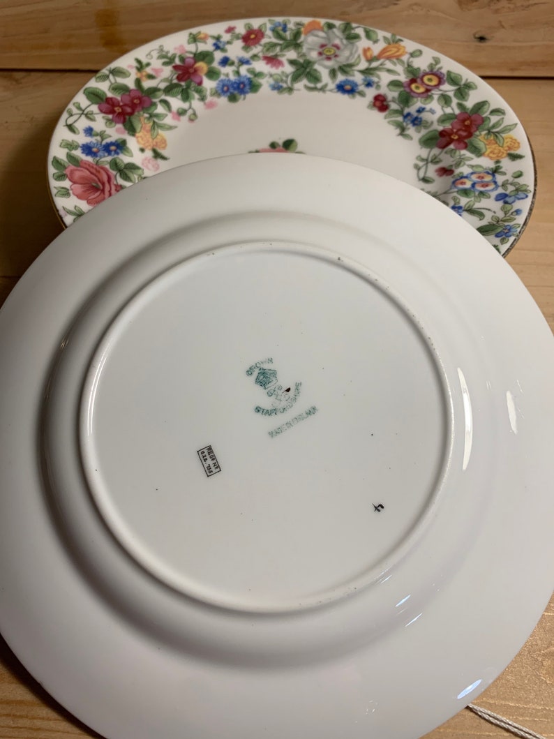 Plates Dining & Serving Set of Six Royal Stafford 'Evesham' Tea Plates ...