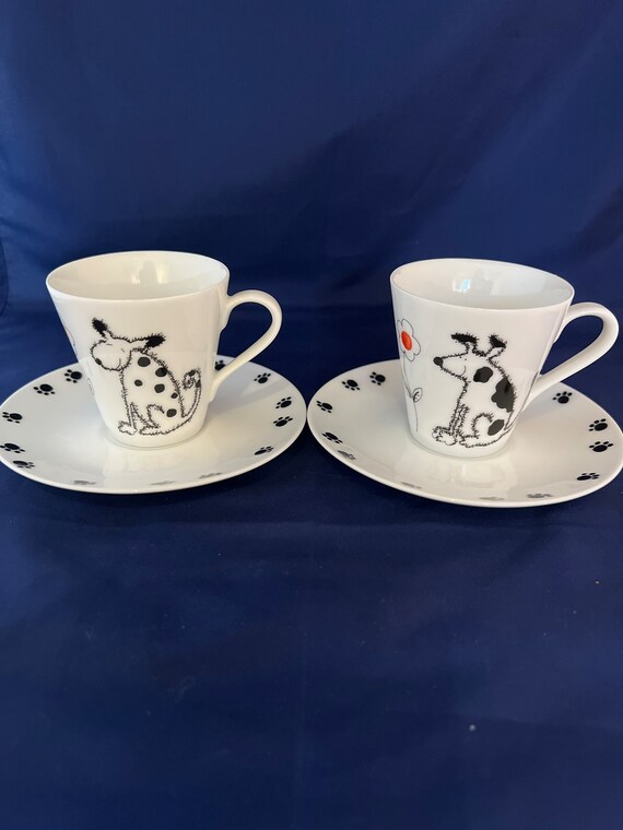 The Gallery by Inhesion Coffee Espresso Cups and Saucers - Etsy