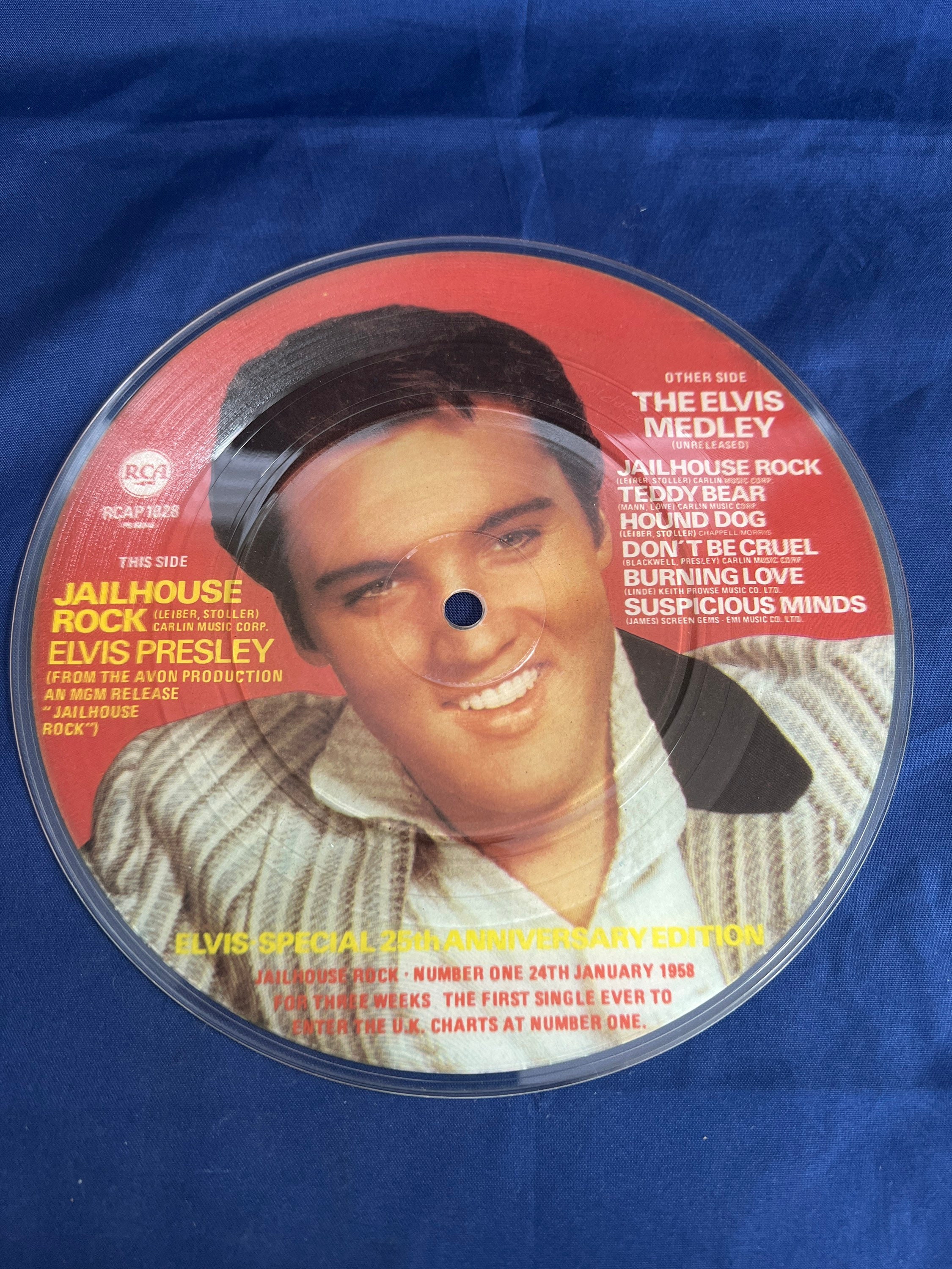 Elvis Presley, Elvis Medley, Picture Disk Vinyl Single - Etsy