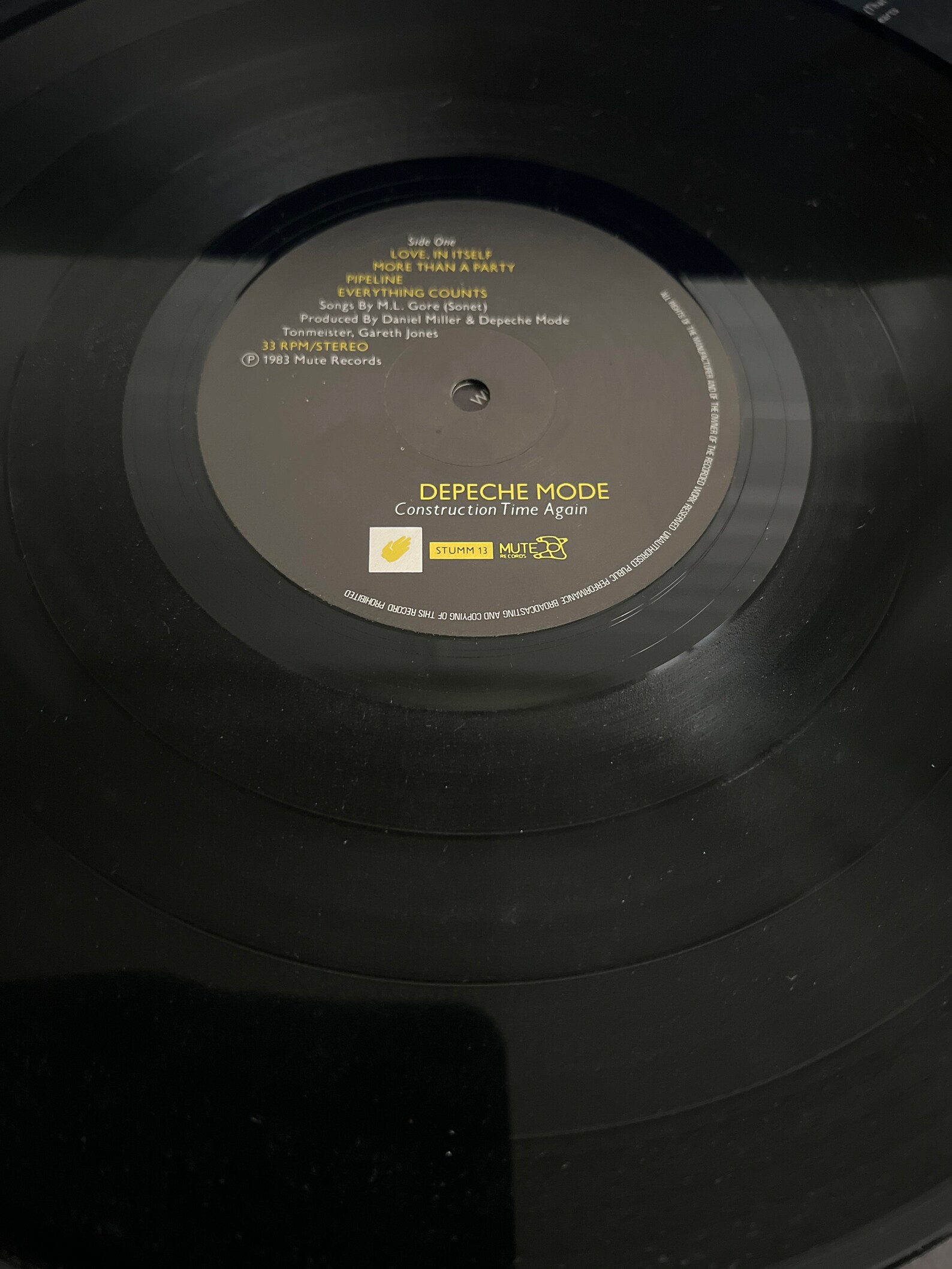 Depeche Mode, Construction Time Again, Vinyl Album - Etsy