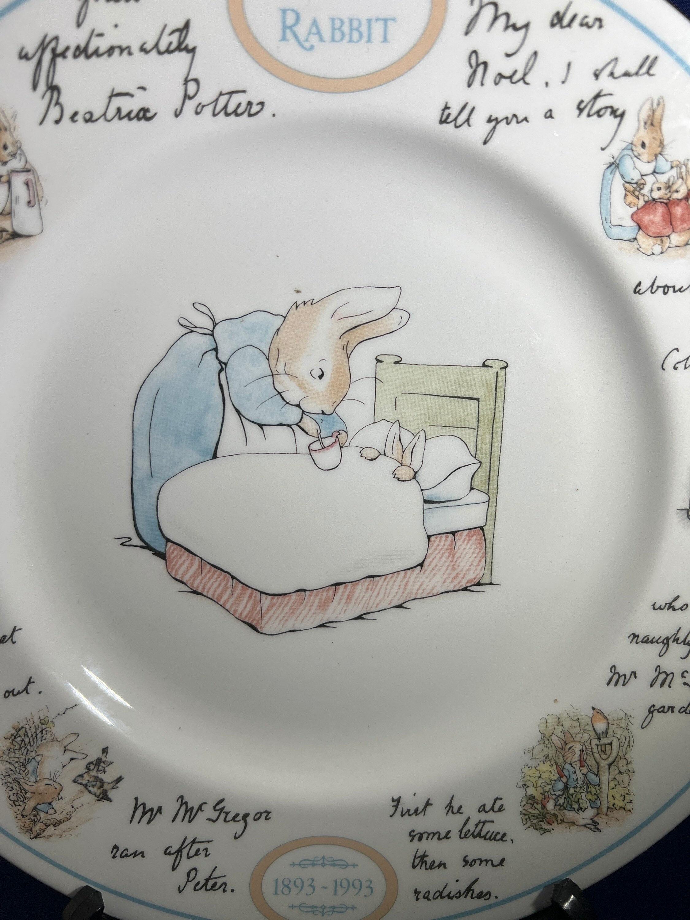 Wedgwood Peter Rabbit Centenary Dinner Plate 1893 1993 - Etsy