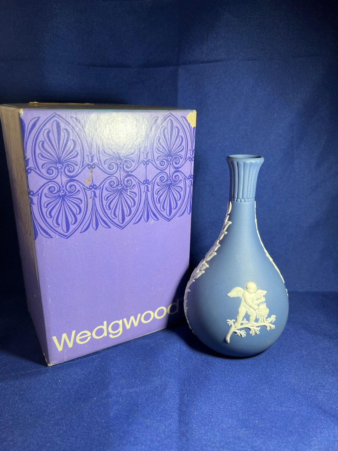 Wedgwood, Portland Blue, Bud Vase - Etsy