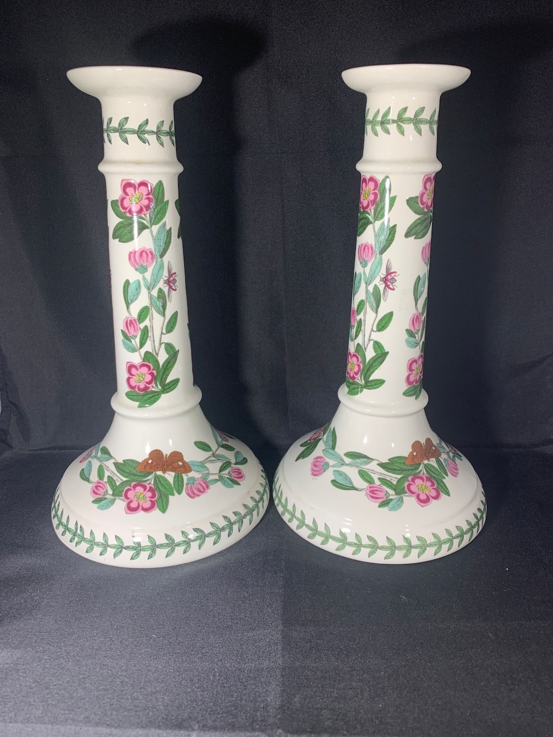 A Pair of Portmeirion, Botanic Garden, Candlesticks - Etsy