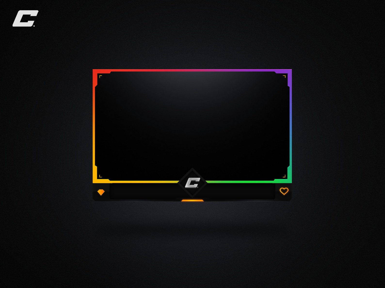 Animated Colorful Twitch Webcam Overlay - Includes Source Files ...