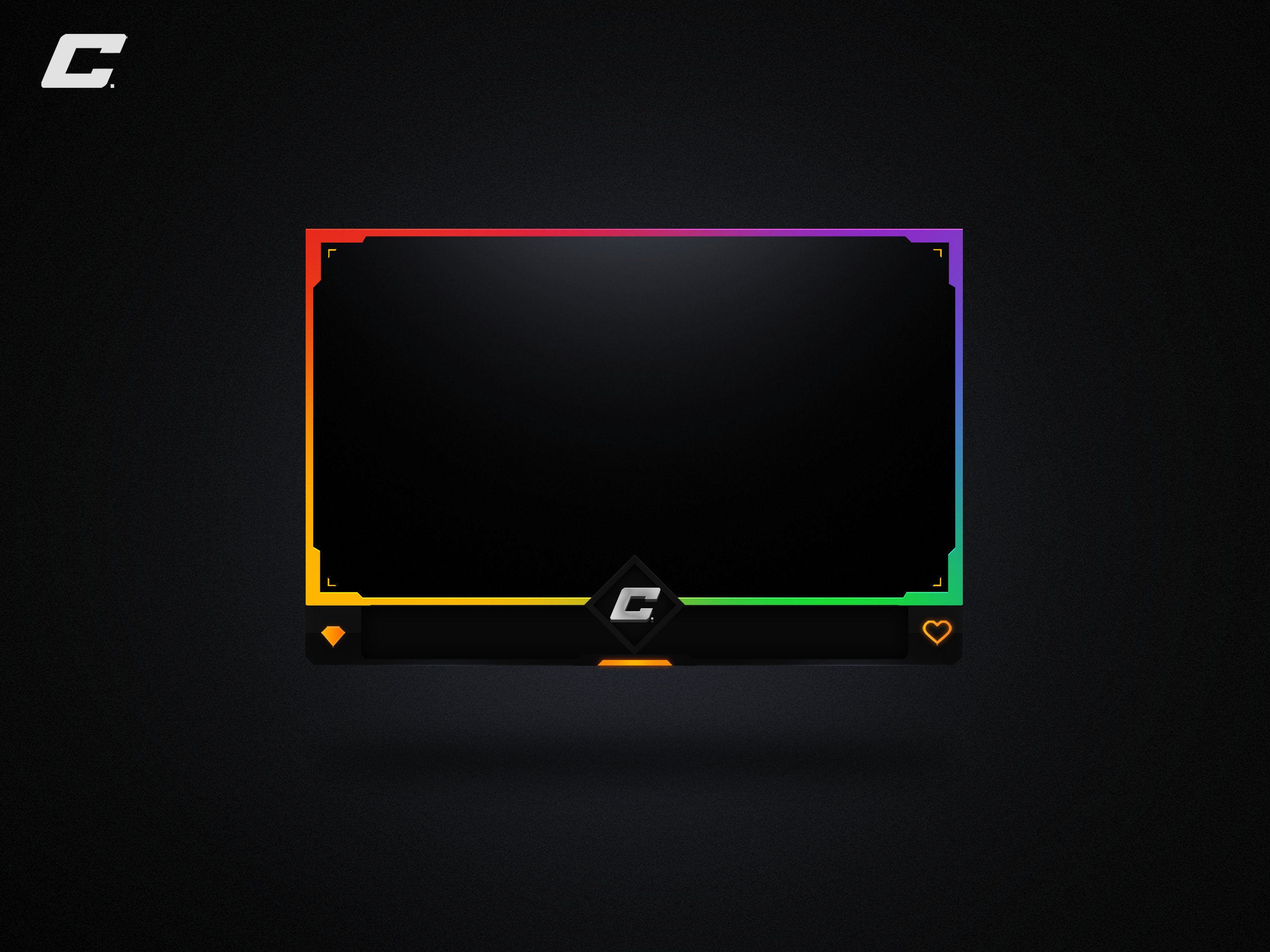 Animated Colorful Twitch Webcam Overlay - Includes Source Files ...