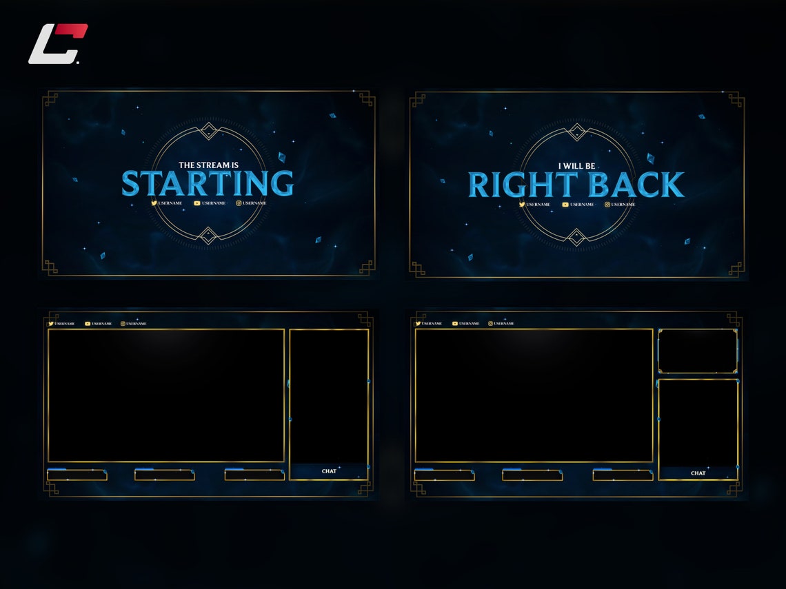 Animated League of Legends Twitch Overlays Complete Stream Package ...