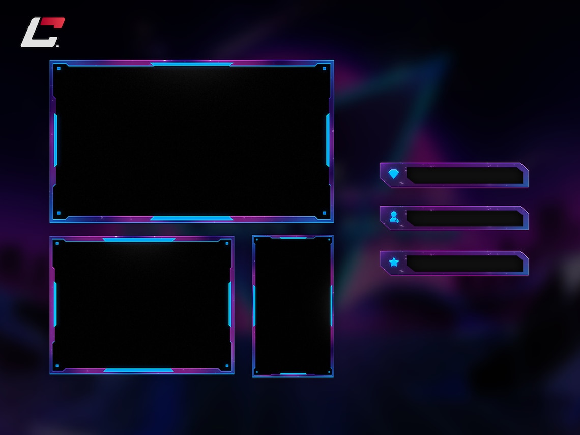 Animated Synthwave Twitch Overlays - Complete Stream Package - Includes ...