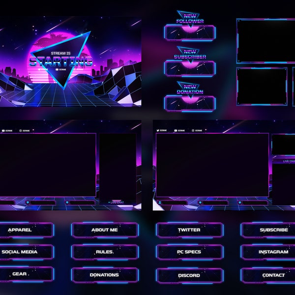 Twitch TV Animated / Lofi Chill / Banners / Starting Soon / Stream ...