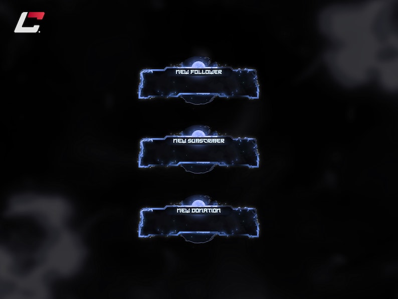 Animated Blue Thunder Twitch Overlays - Complete Stream Package ...