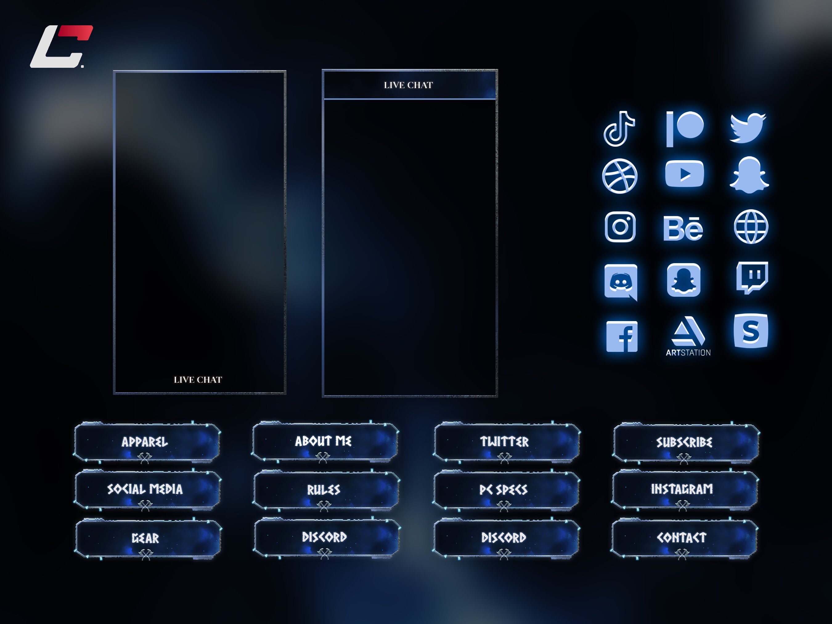 Animated Viking Twitch Overlays Complete Stream Package - Etsy Australia