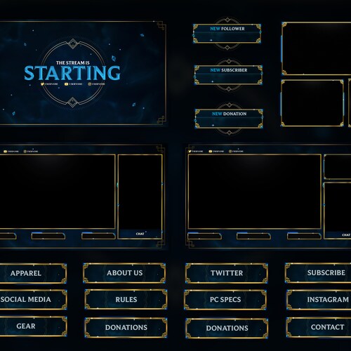 Animated League of Legends Twitch Overlays Complete Stream - Etsy