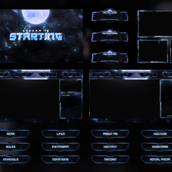 Demon Slayer Twitch Overlay - Etsy