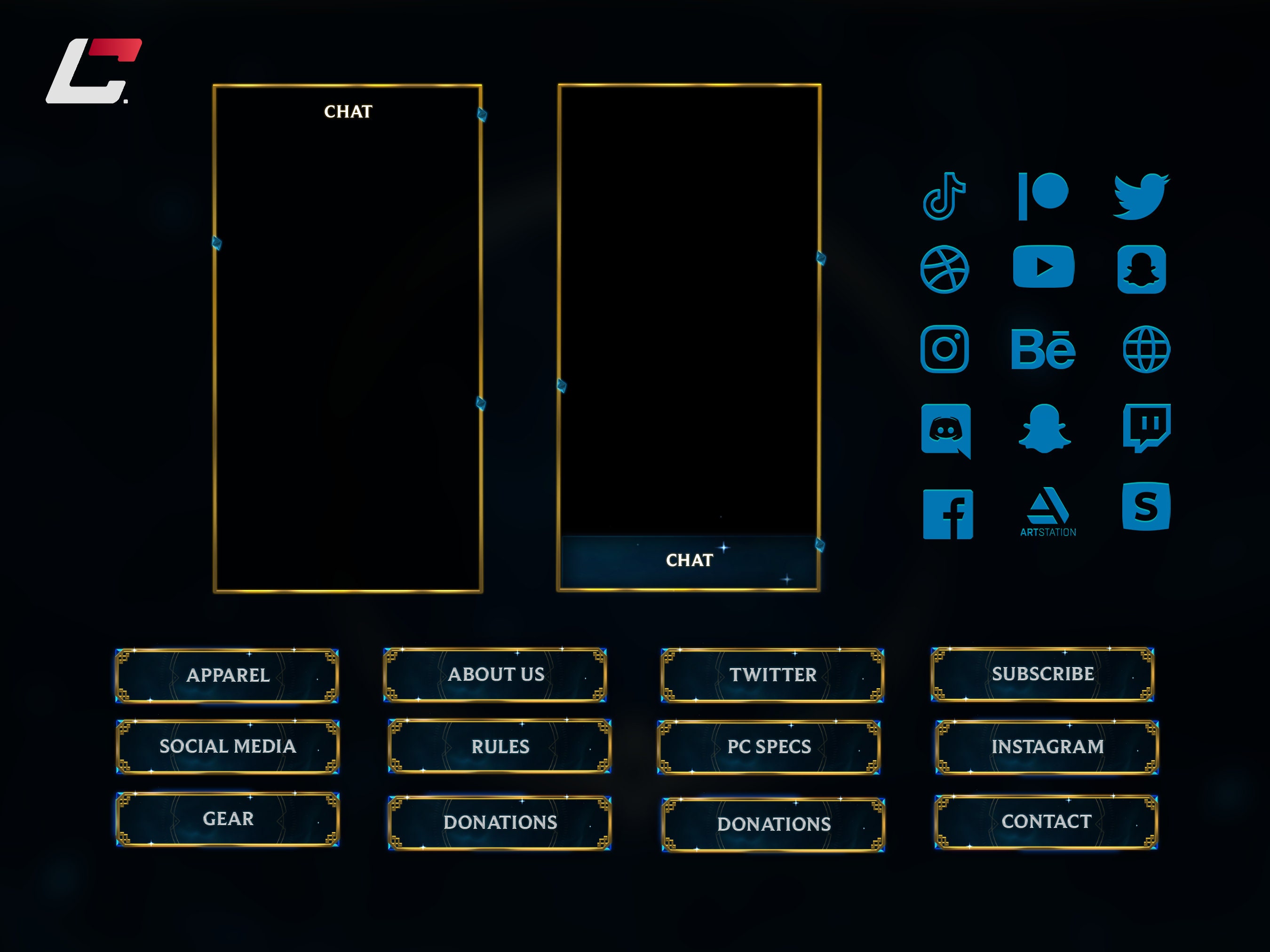 Animated League of Legends Twitch Overlays - Complete Stream Package ...