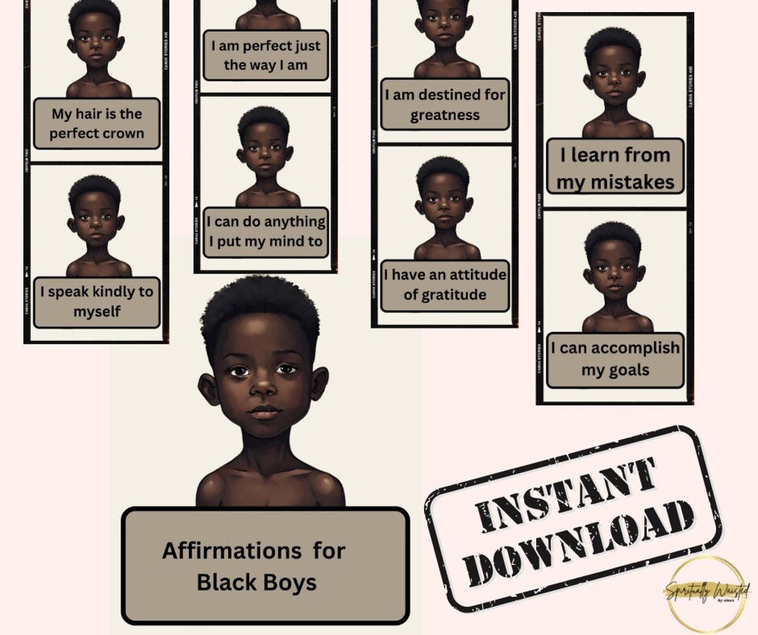 Black Boy Affirmations-empowering Affirmations for Black Kids ...