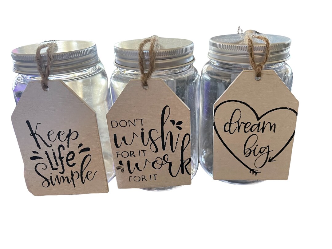 Inspirational Mason Jar Quotes - Etsy