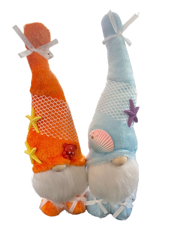 Summer Gnomes Sea Star Shell Gnomes Handmade // Beach Decor // - Etsy