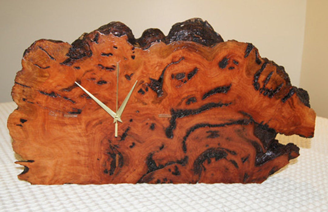 Sydney Blue Gum Burl Mantle Clock - Etsy