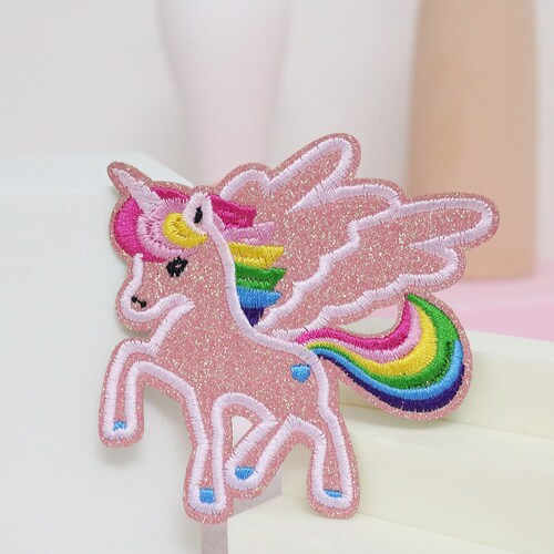 Unicorn Iron on Patch Embroidered Applique - Etsy
