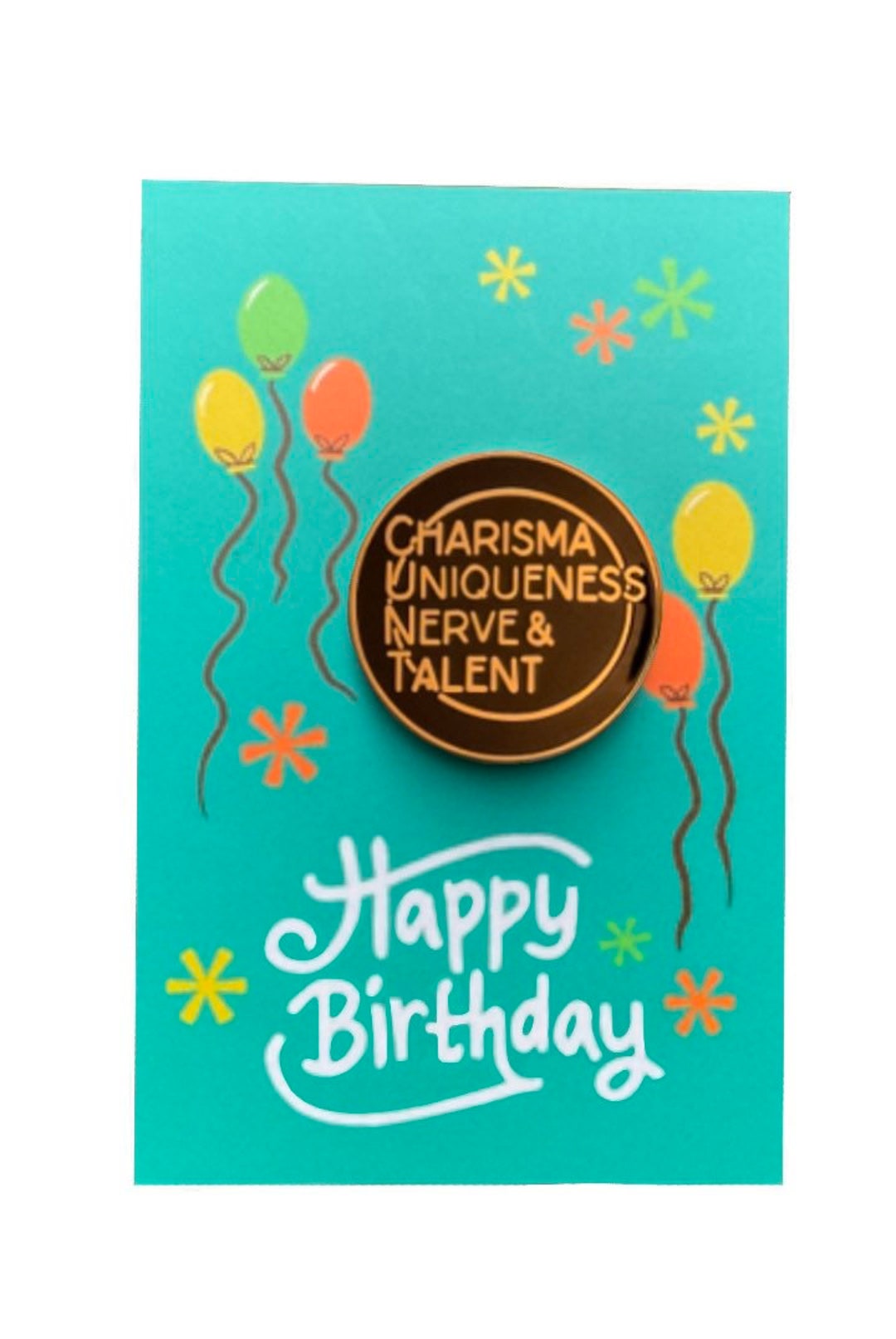 Charisma, Uniqueness, Nerve and Talent! Enamel Pin Badge - Etsy