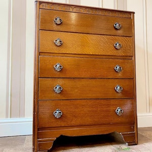 SOLD Commission Available Vintage Harris Lebus 5 Drawer - Etsy