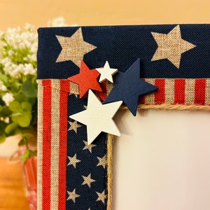 Patriotic American Flag Picture Frame - Etsy