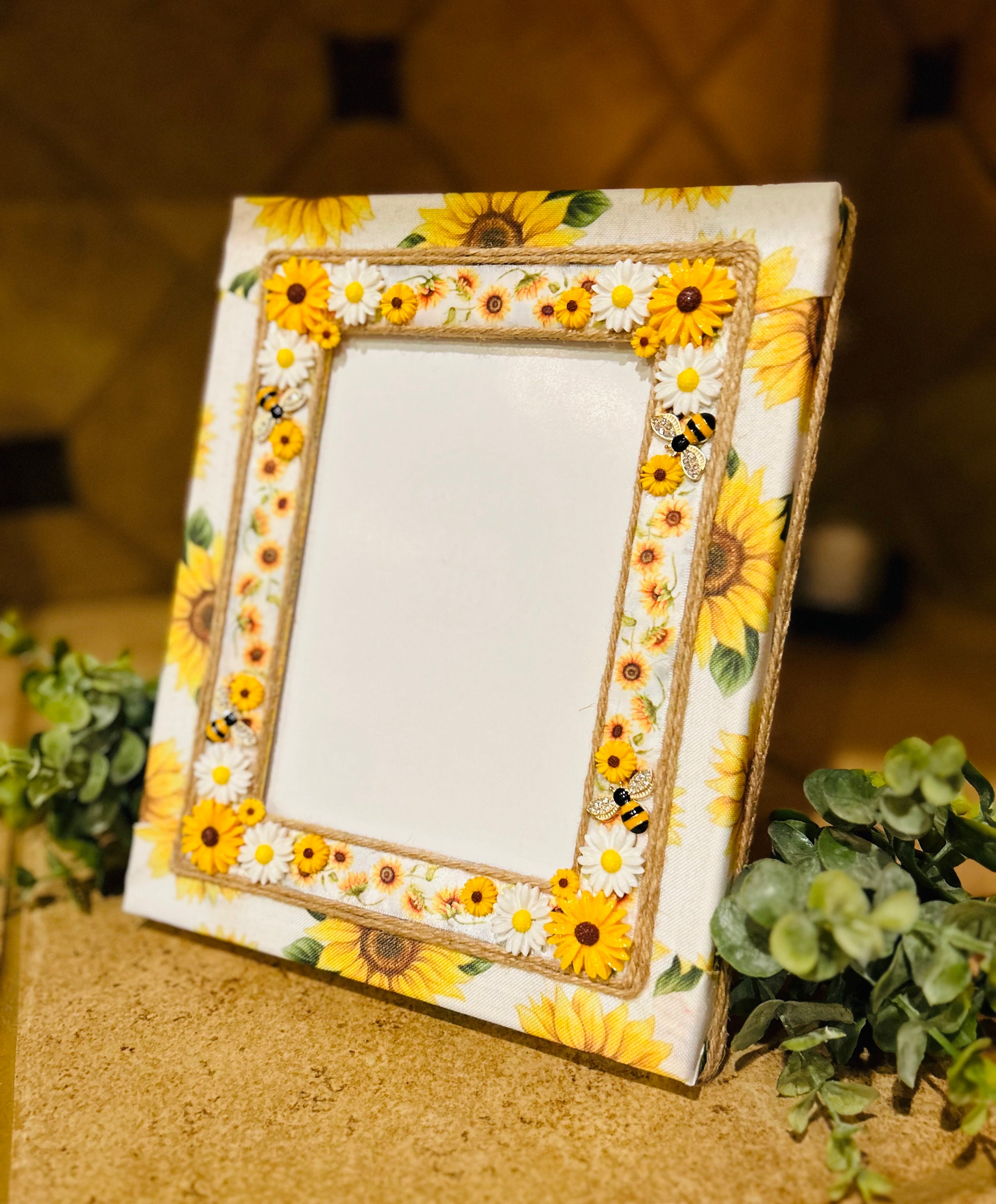 Sunflower Bumblebee Picture Frame - Etsy