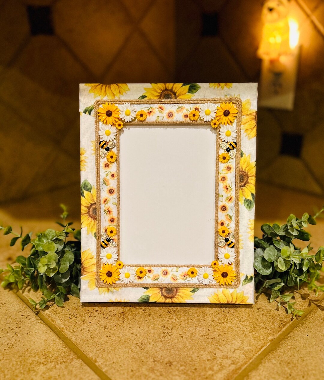 Sunflower Bumblebee Picture Frame - Etsy