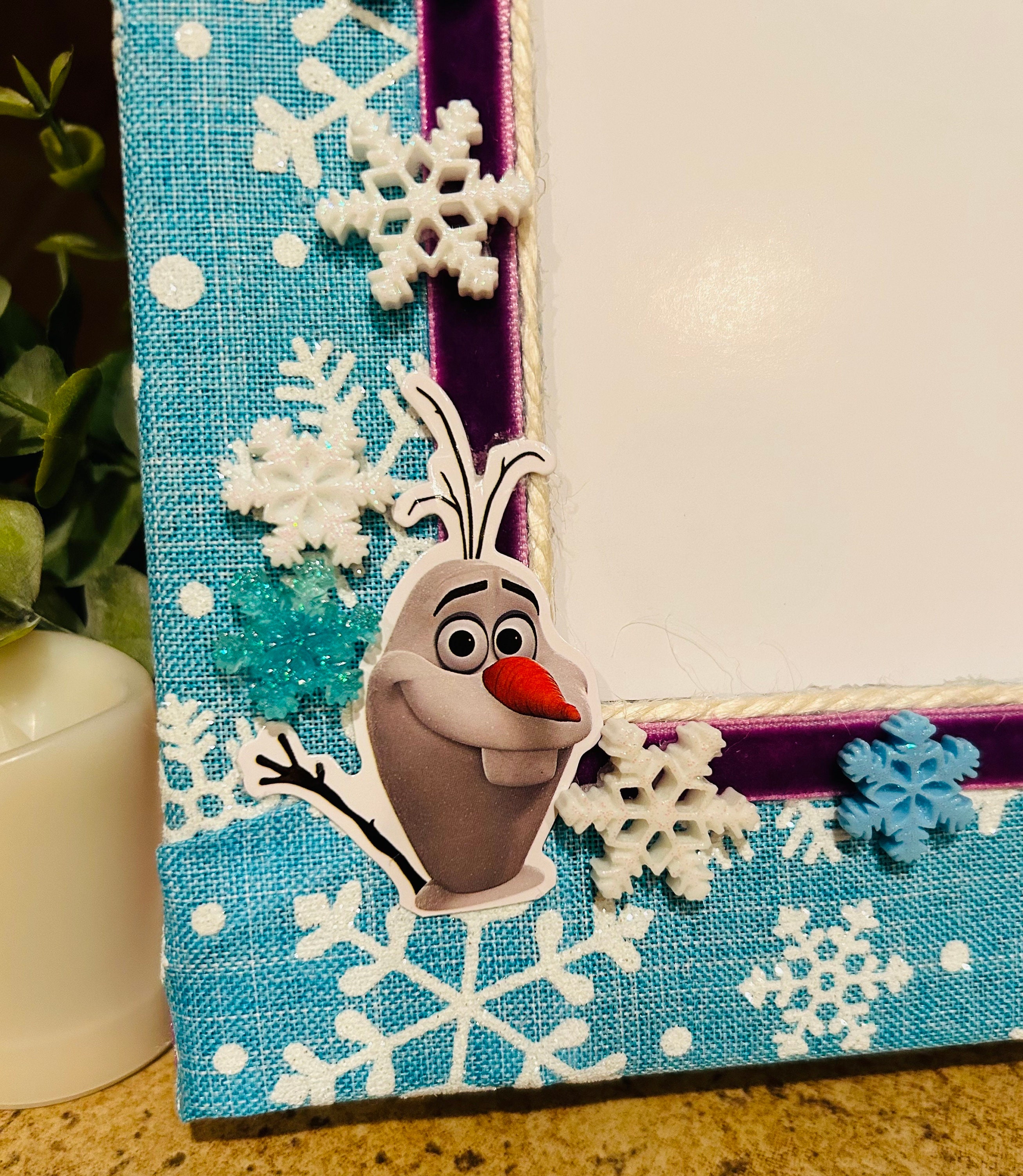 Frozen Elsa, Anna & Olaf Picture Vertical 5x7 Frame - Etsy