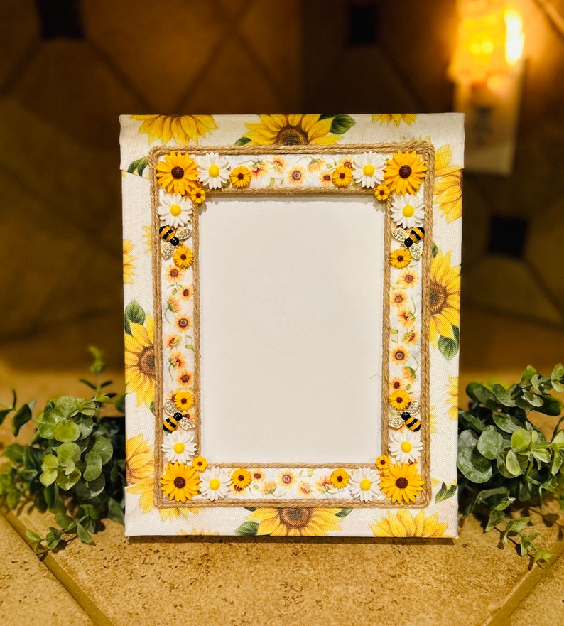 Sunflower Bumblebee Picture Frame - Etsy