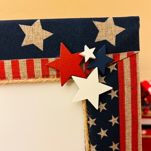 Patriotic American Flag Picture Frame - Etsy