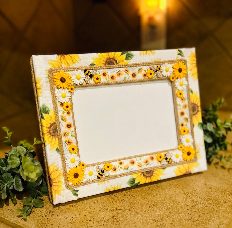 Sunflower Bumblebee Picture Frame - Etsy