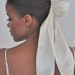 BEAUT BUNS Mulberry Silk Satin Hair Bun Cover in Ivory, 100% Silk Hair ...