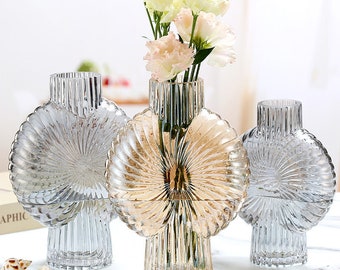 Fan Shaped Glass Vases - Etsy