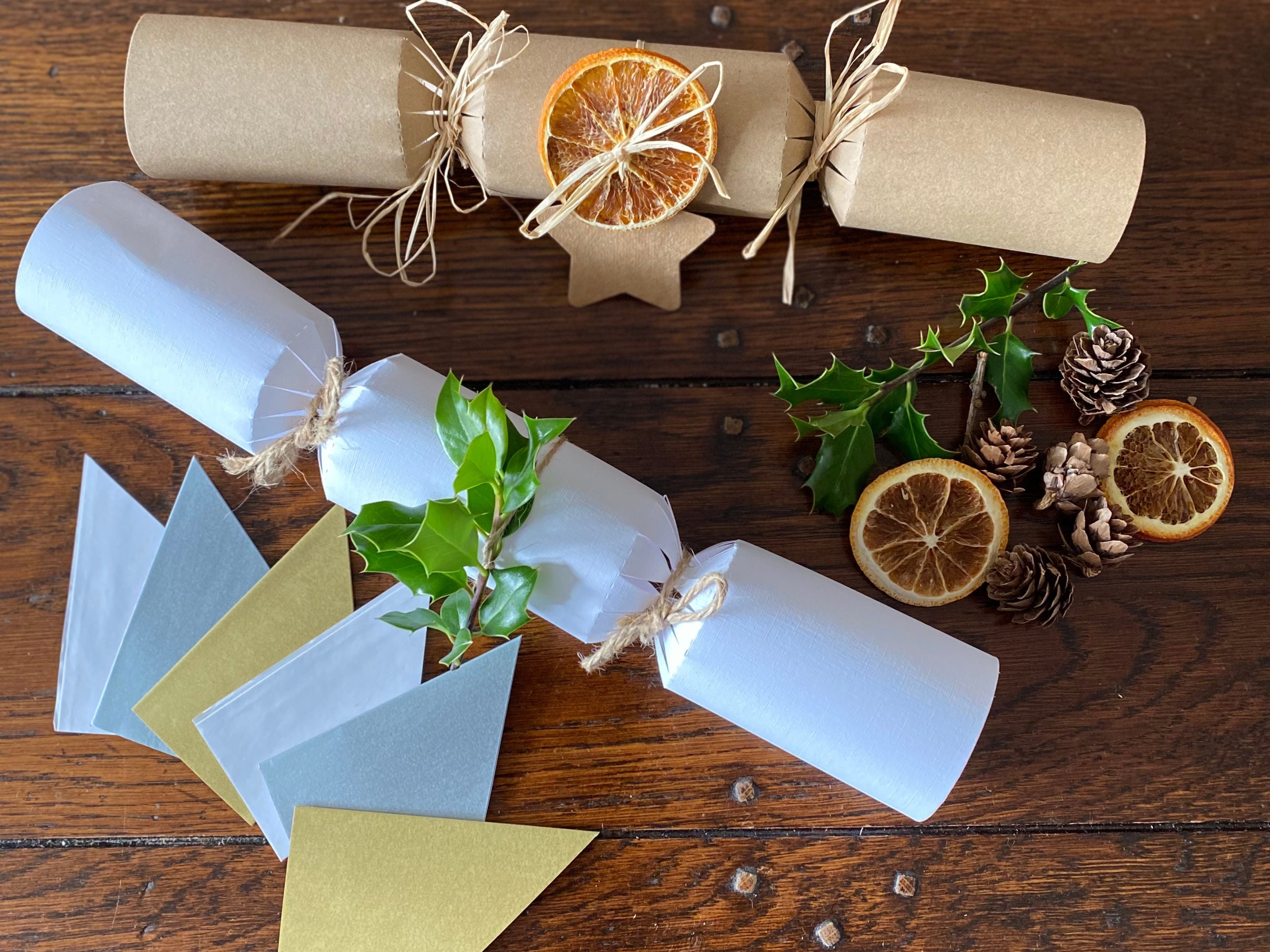 DIY Plastic Free Christmas Cracker Kit With Gold Silver & - Etsy