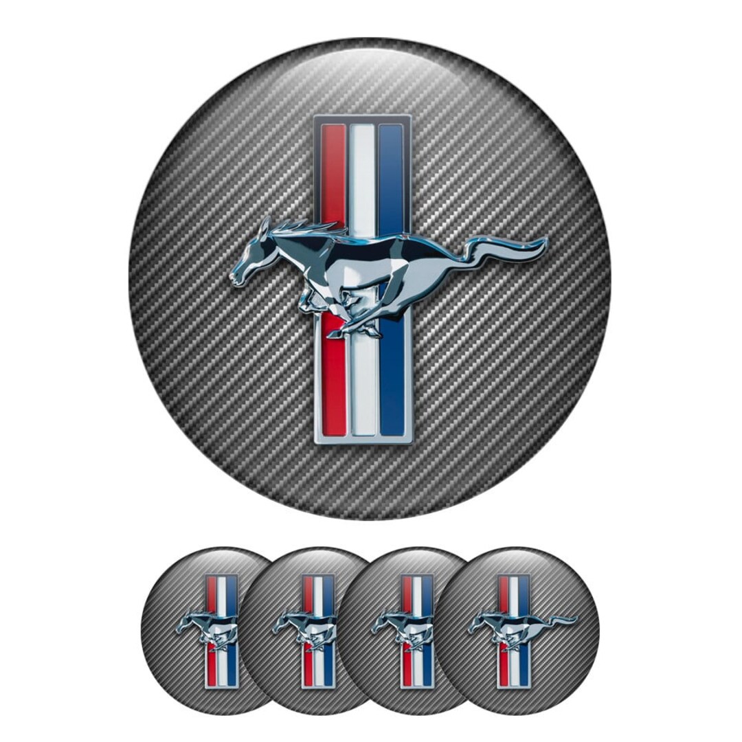 Ford Mustang Domed Logo Car Wheel Center Hub Emblem 4pcs Set - Etsy
