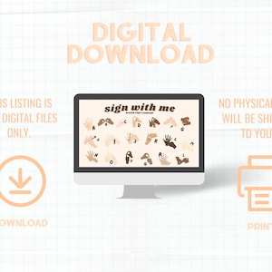 British Sign Language Poster for Kids & Adults | Educational BSL Print ...