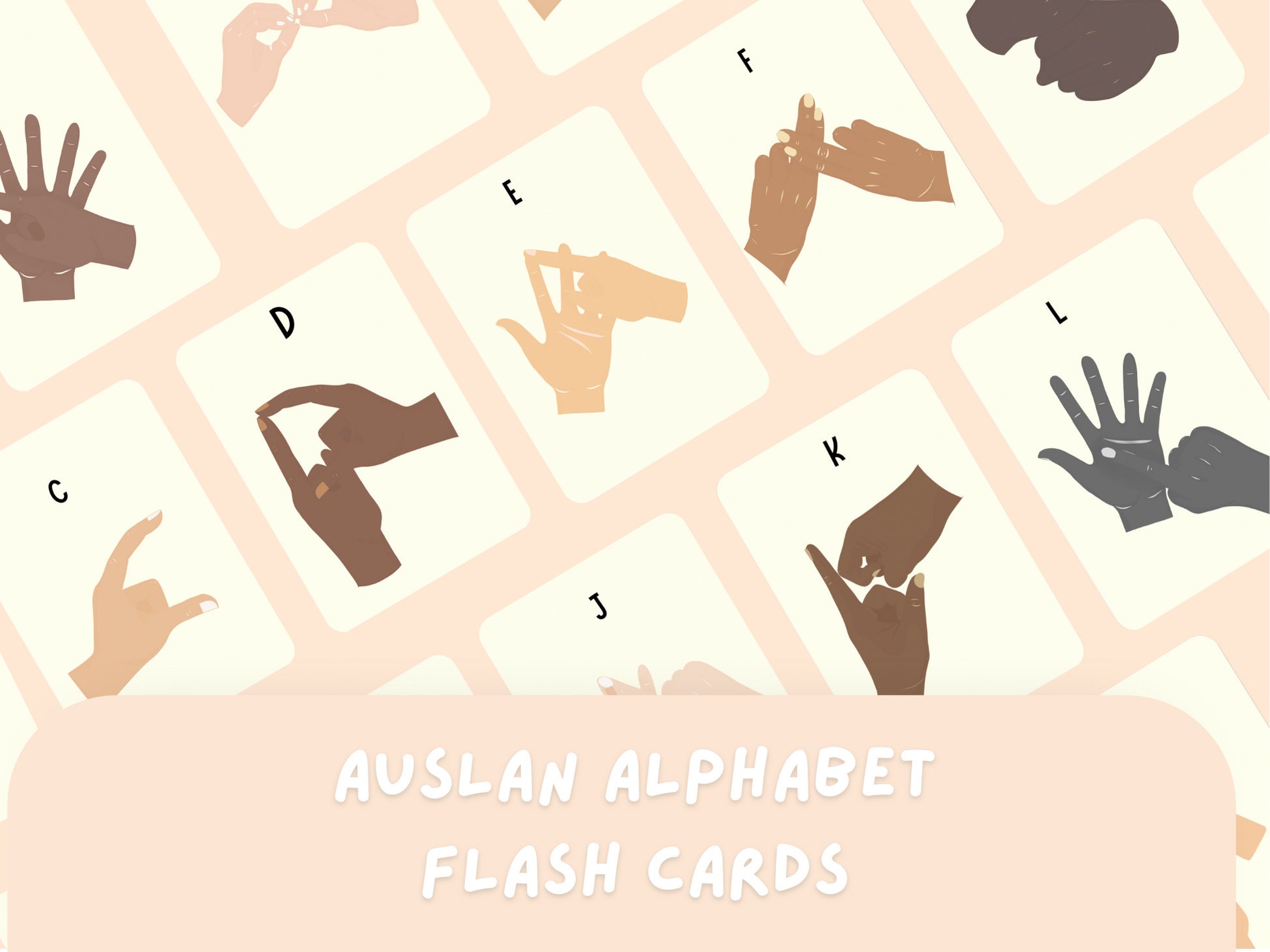 Printable AUSLAN Flashcards and Posters Digital Download - Etsy Canada