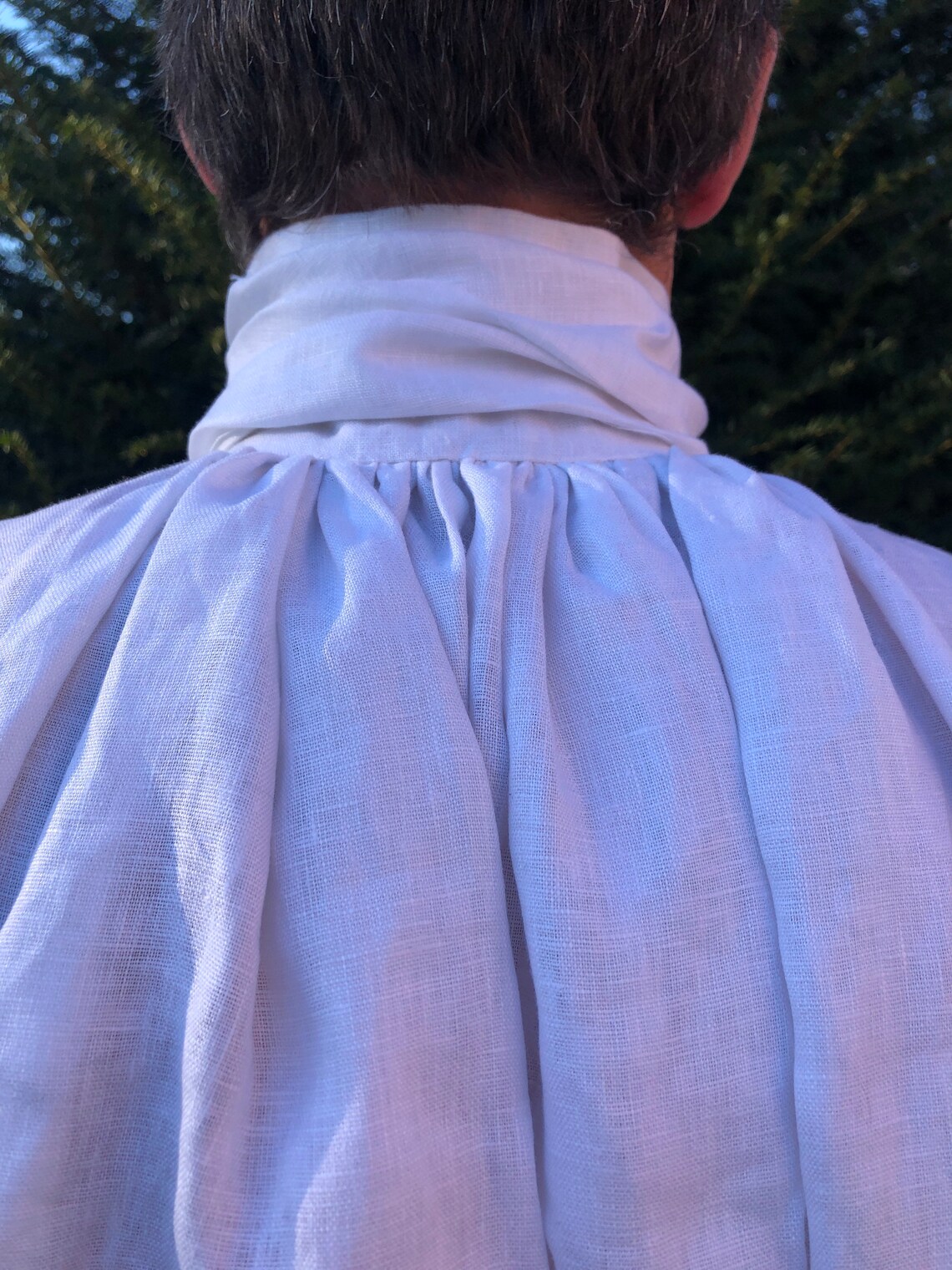 Mens 18th Century Shirt in White Linen. Hand Sewn - Etsy