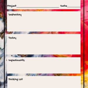 Daily Stand-up Planner Template - Etsy