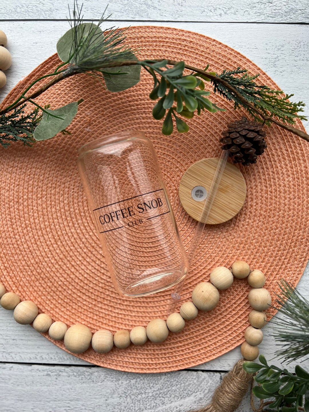 Coffee Snob Club Glass Can | Funny Glass Can | Funny Coffee Cup ...