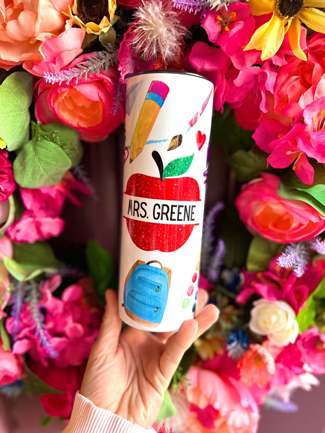 Teacher Tumbler | Custom Teacher Tumbler | Tumbler for Teachers | Gift ...