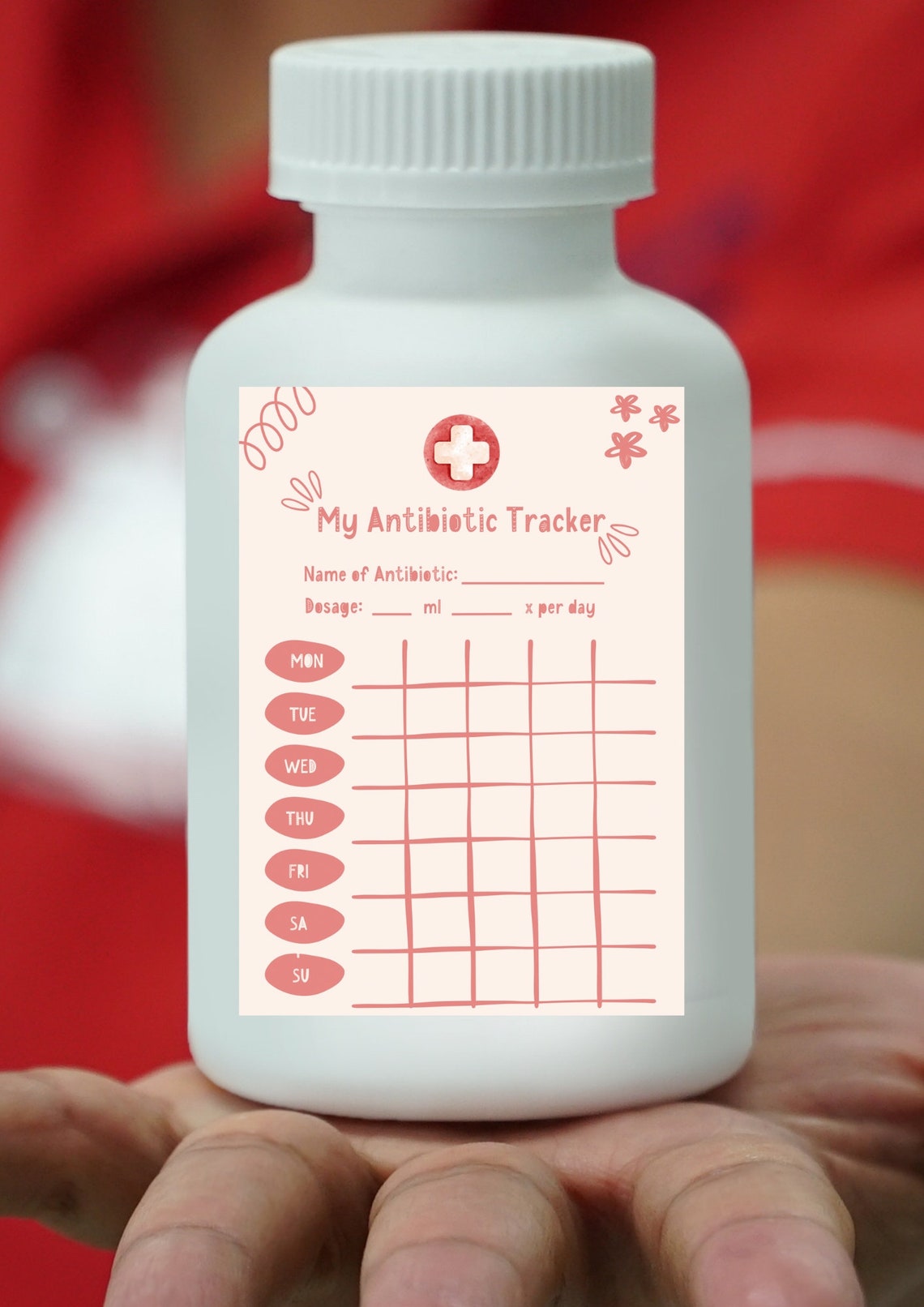 Antibiotic Tracker, Antibiotic Printable, Printable for Mom, Medicine ...