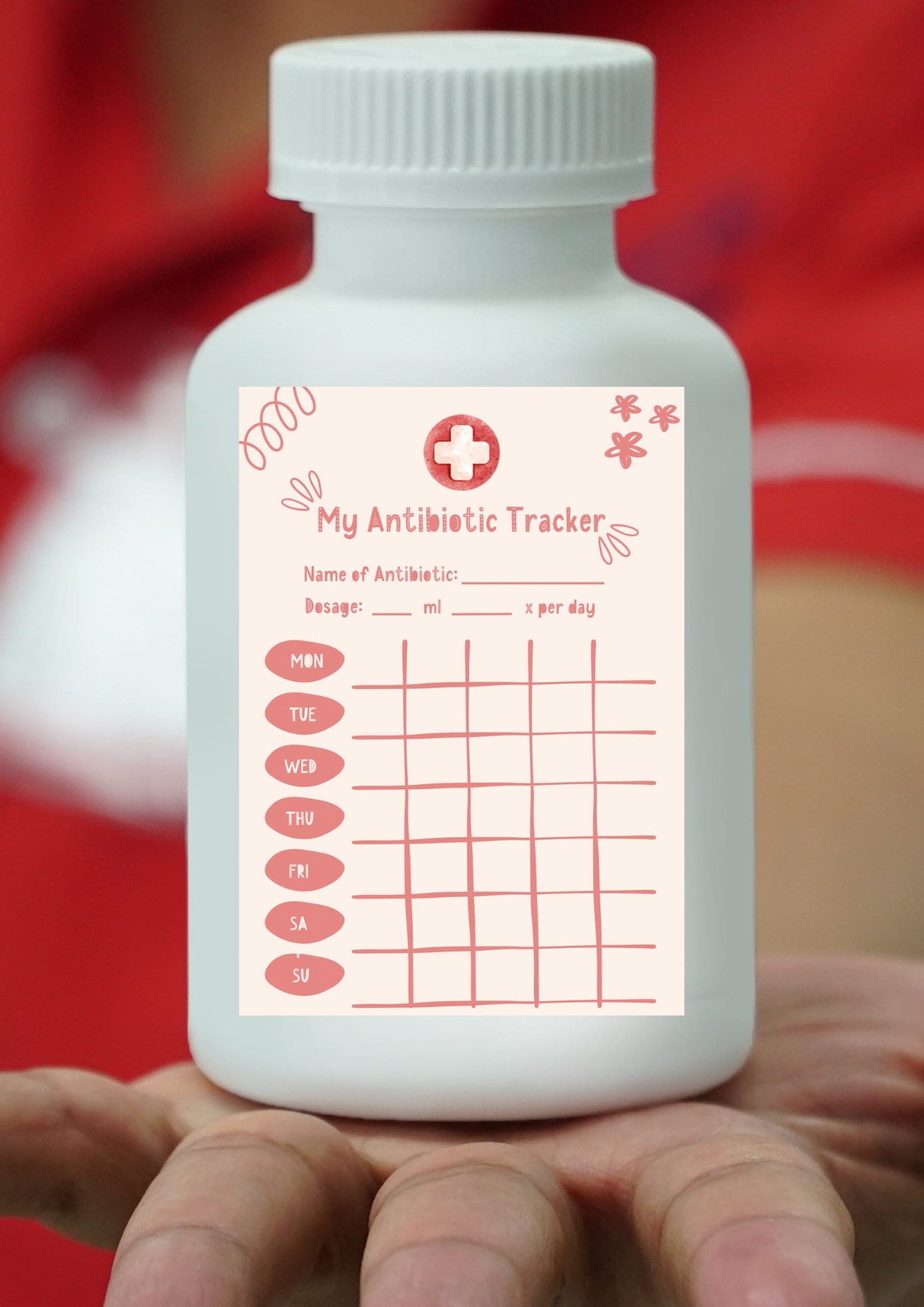 Antibiotic Tracker, Antibiotic Printable, Printable for Mom, Medicine ...