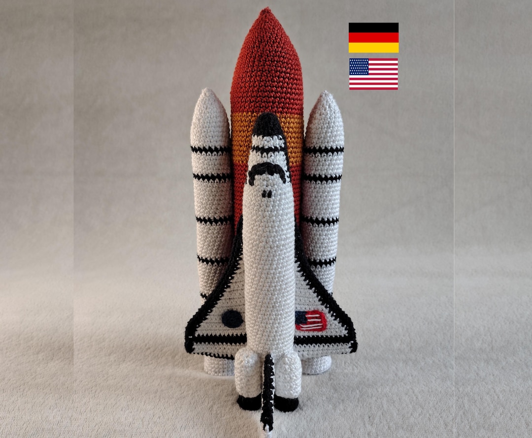 Crochet Pattern Space Shuttle Amigurumi - Spaceship Amigurumi - Etsy