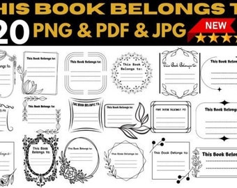 This Book Belongs to Pages - Etsy