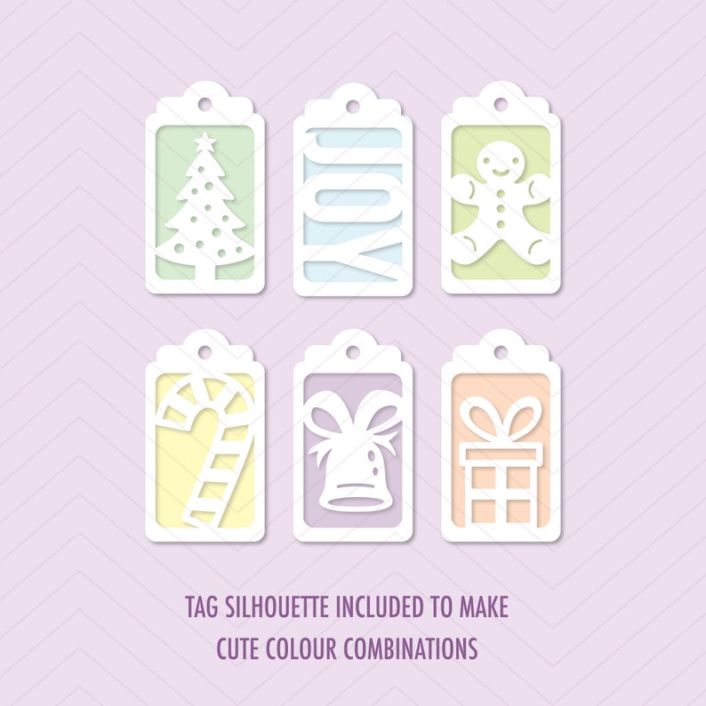 Christmas Tags SVG Christmas Cricut Tags Papercut Tags Gift | Etsy